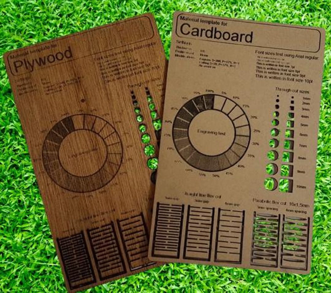 Laser Test Files, Lightburn Laser Test Files Pack, Laser Engraving ...