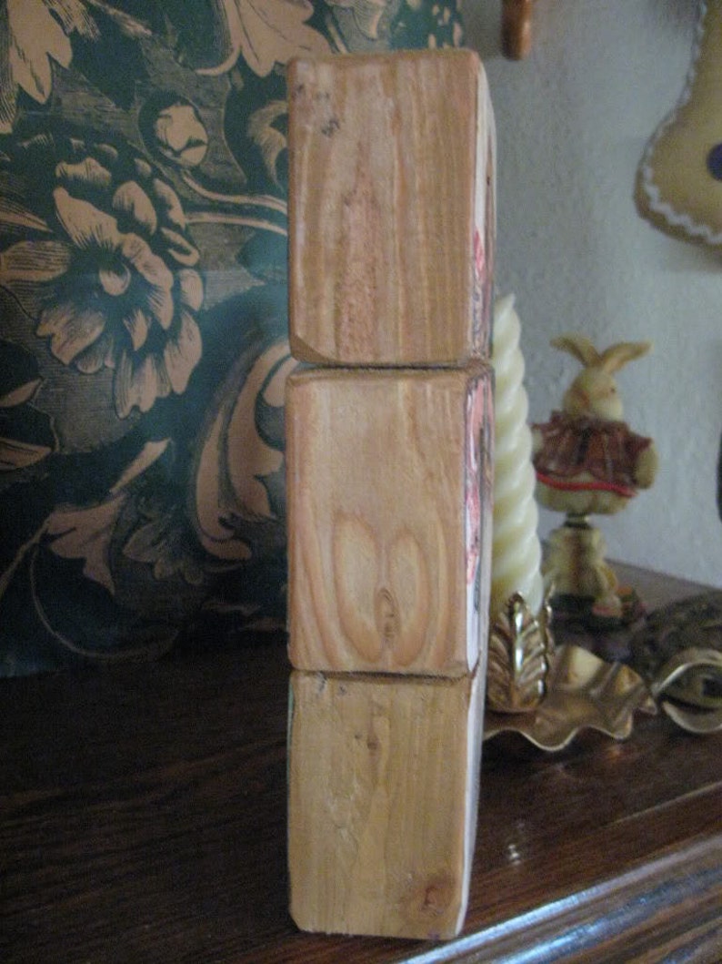 Victorian Halloween Wooden Shelf Puzzle Blocks Vintage Witch - Etsy