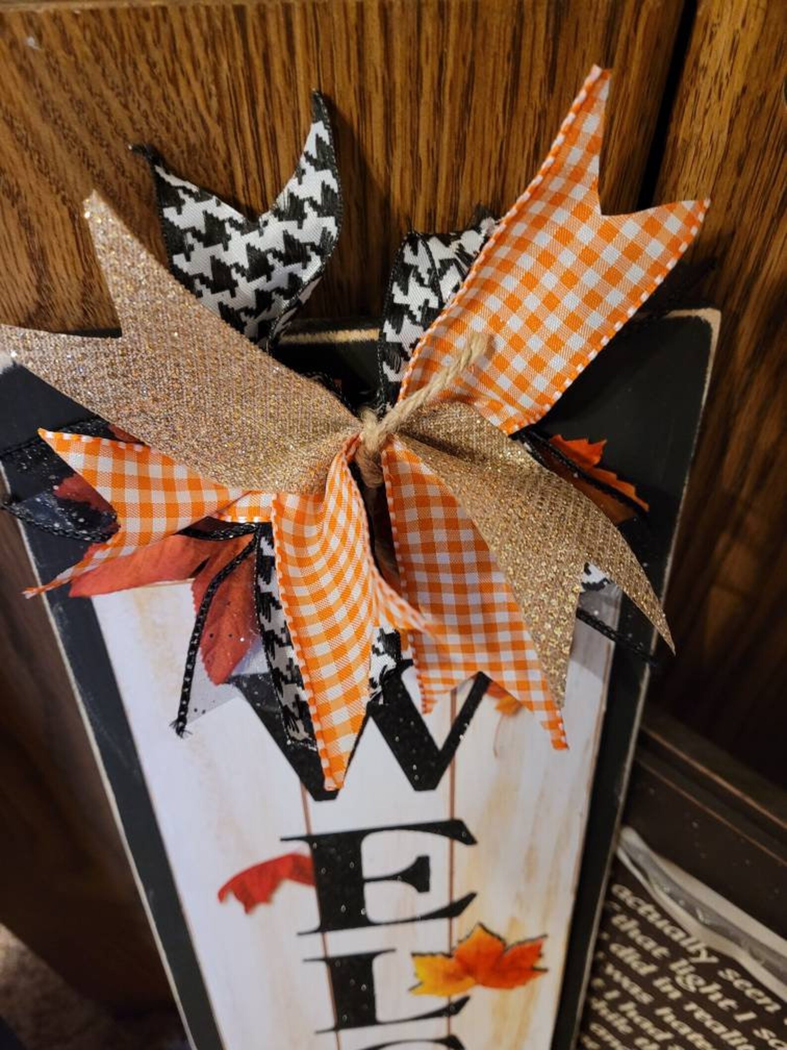 Primitive Fall Autumn Sign WELCOME Distressed Country Folk Art - Etsy