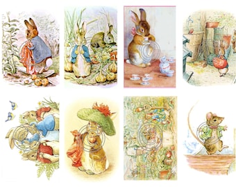 Peter Rabbit Fabric Beatrix Potter Fabric Cotton Fabric | Etsy
