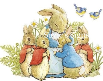 Peter Rabbit Fabric Beatrix Potter Fabric Cotton Fabric | Etsy