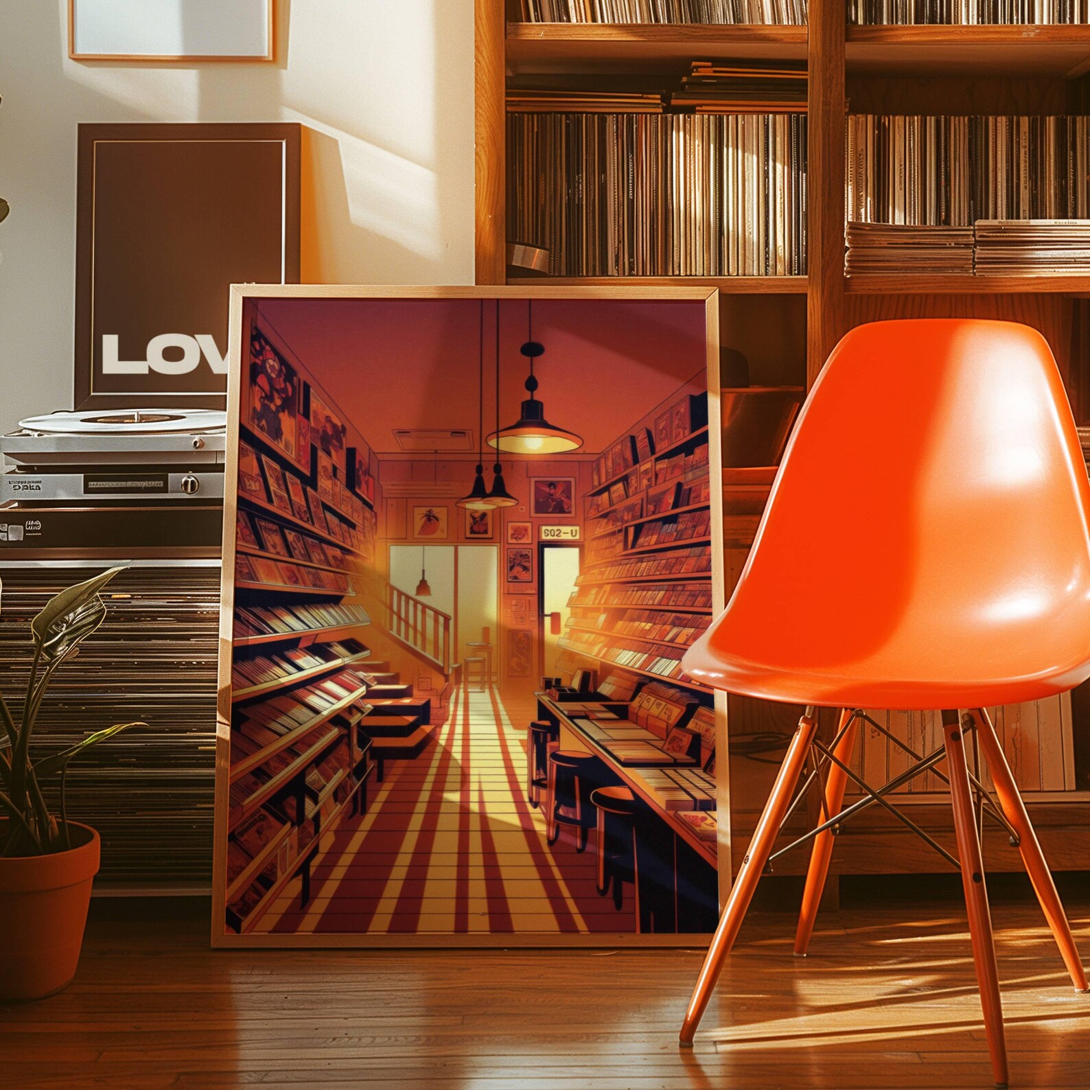 Comic Book Store Print, Digital Download Print, Golden Hour Print ...