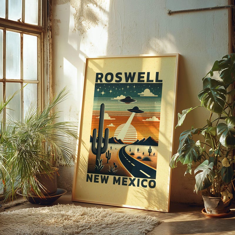 Roswell New Mexico Poster - Etsy