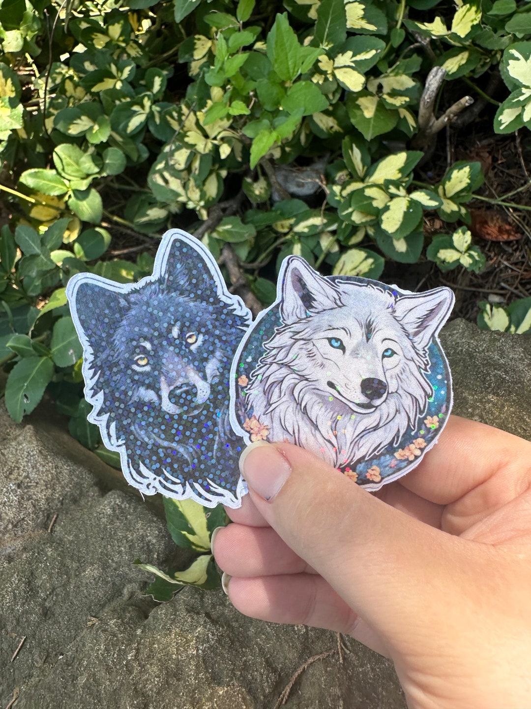 White Wolf and Black Wolf Stickers Bundle (stickers Not yet Waterproof ...