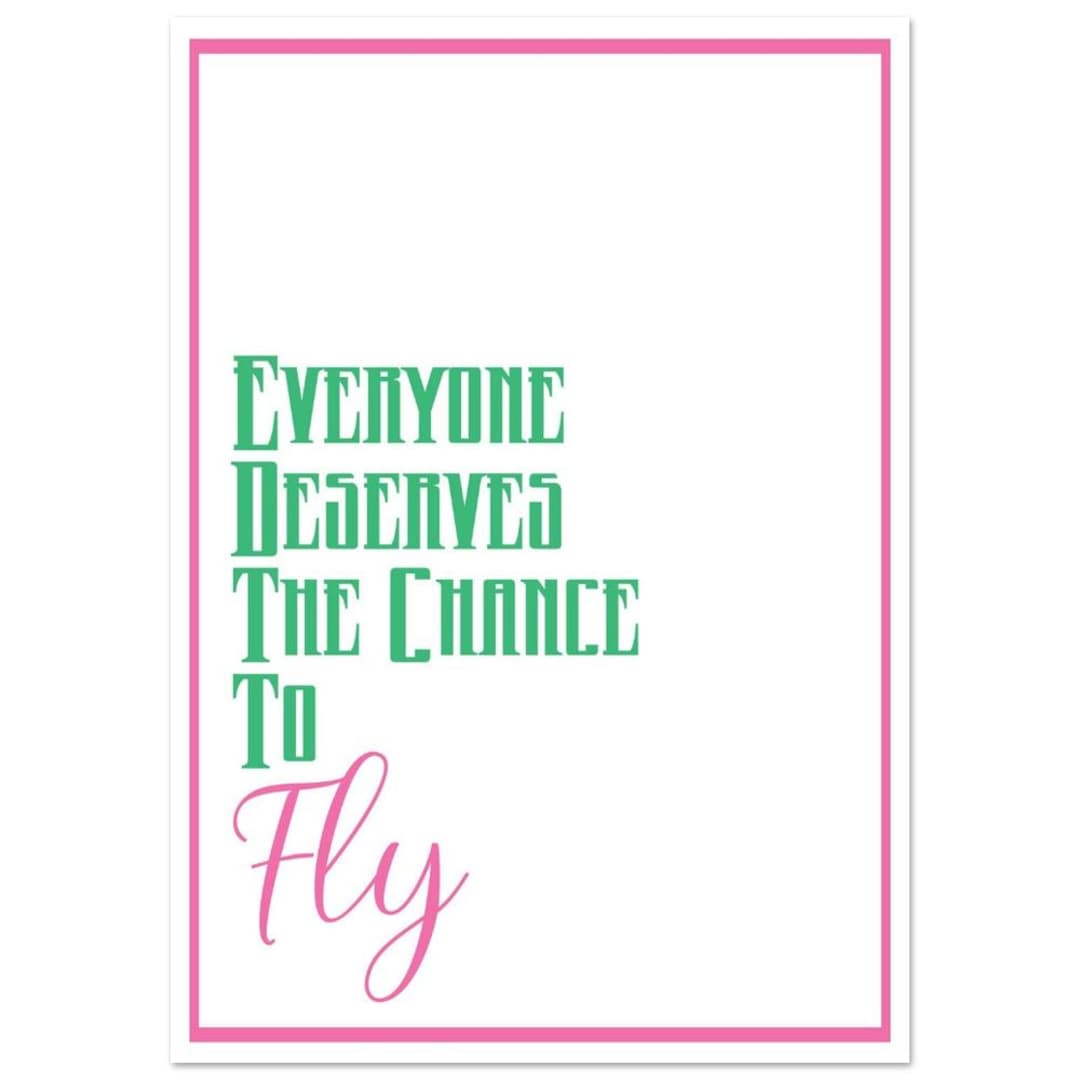 WICKED POSTER Everyone Deserves the Chance to Fly Print, Glinda and ...