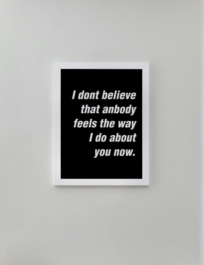 Oasis Lyric Print Digital Download Iconic Song Lyrics Home Decor Wall ...