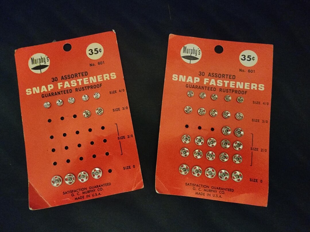 Vintage Snap Fasteners - Etsy