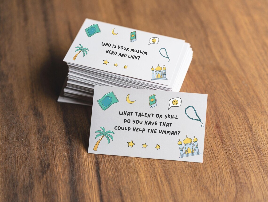 Islamic Conversation Cards for Kids - Family Conversation Starter ...