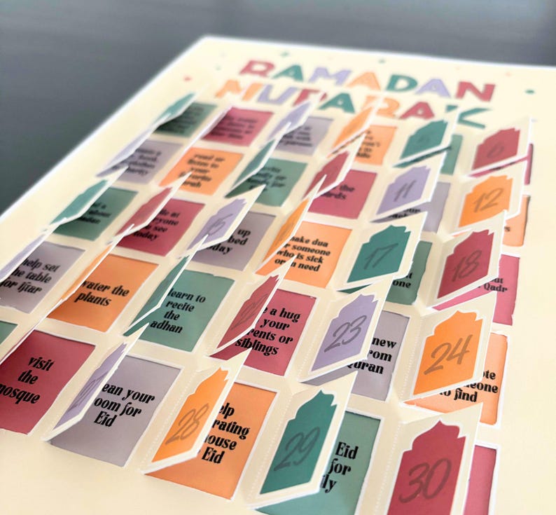 Ramadan Countdown Calendar for Kids - Ramadan Good Deeds - Ramadan ...