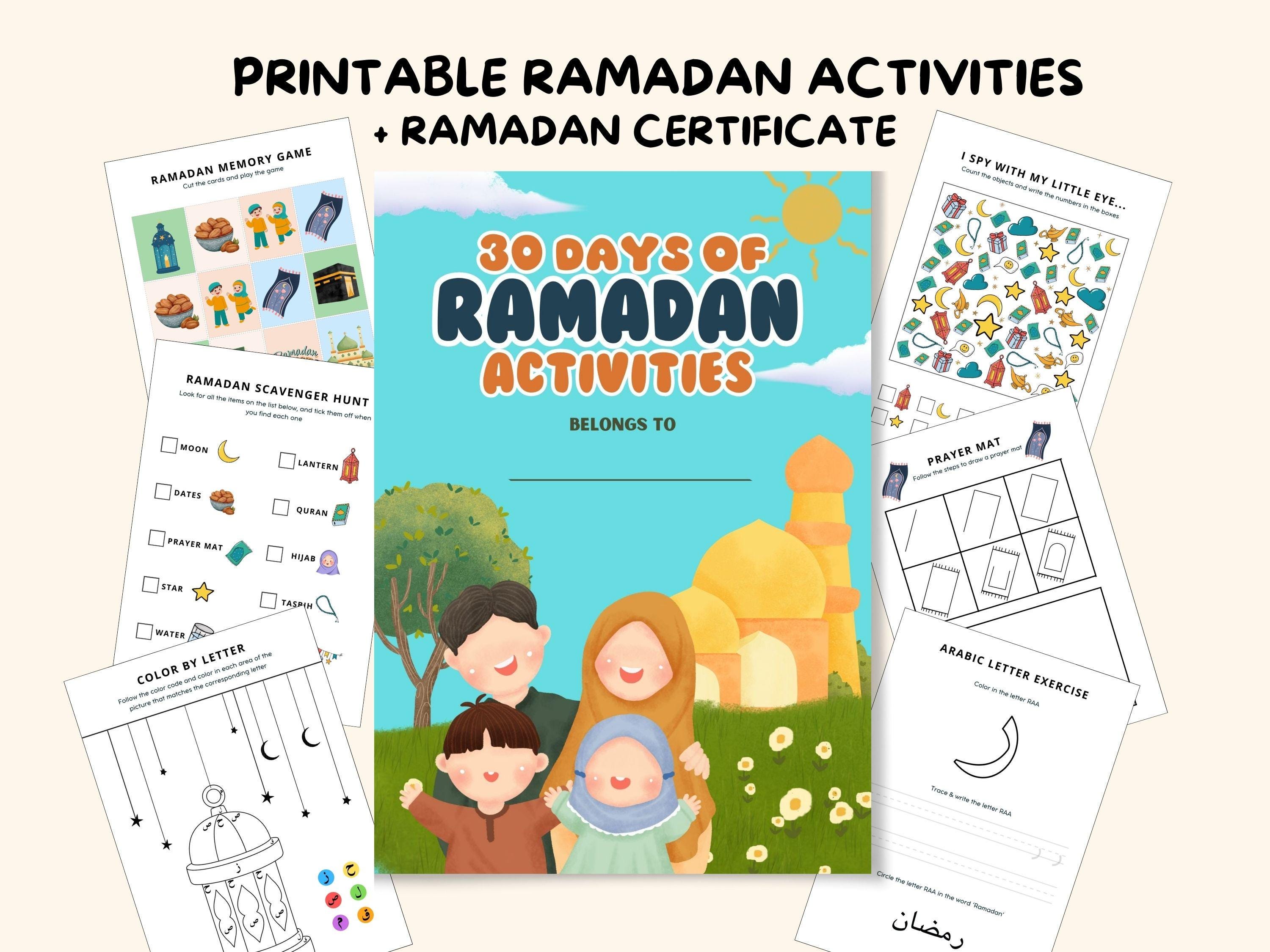 Ramadan Activity Book - Ramadan Gifts for Muslim Kids - Ramadan ...