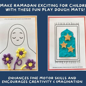 Ramadan Play Dough Mats - Islamic Playdough Activity - Play Doh ...