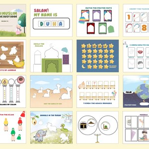 Islamic Busy Book - Quiet Book for Toddlers - Muslim Kids Learning ...