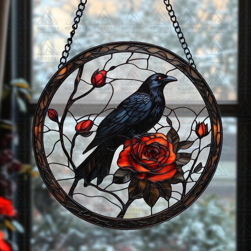 Halloween Raven Decor - Etsy