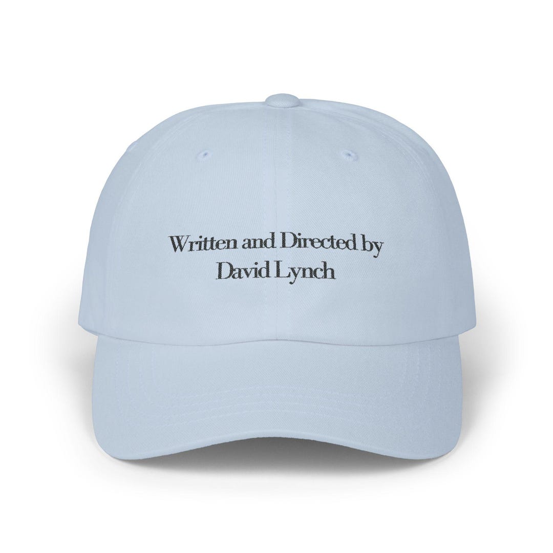 Embroidered Dad Cap, David Lynch Inspired Hat, Minimalist Baseball Cap ...