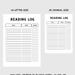 Reading Log Digital Printable Log for Recording Books Read, Reading ...