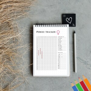 Period Tracker Digital Printable Log for Tracking Monthly Cycle ...