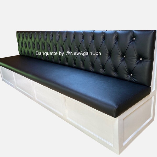 Black Banquette Bench - Etsy