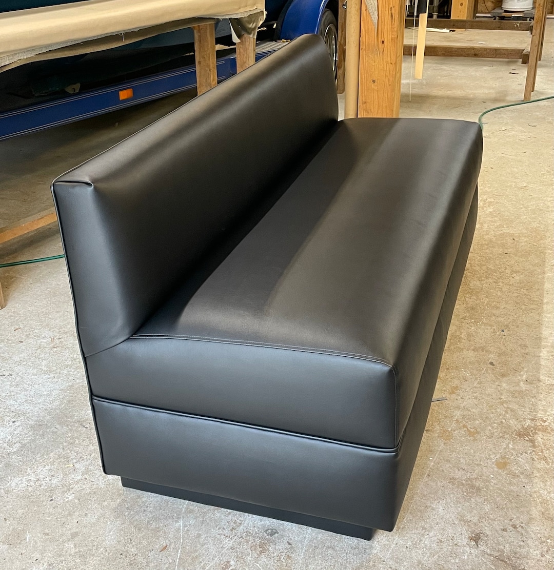 DISCOUNTED * DISCOUNTED * Black Faux Leather Bench Dining Banquette ...