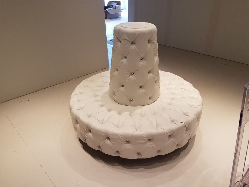 Circle Sofa Round Bench Round Banquette Tufted Booth Lobby - Etsy