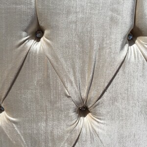 Ivory King Size Headboard Tufted Upholstered Headboard Pearl King Size ...