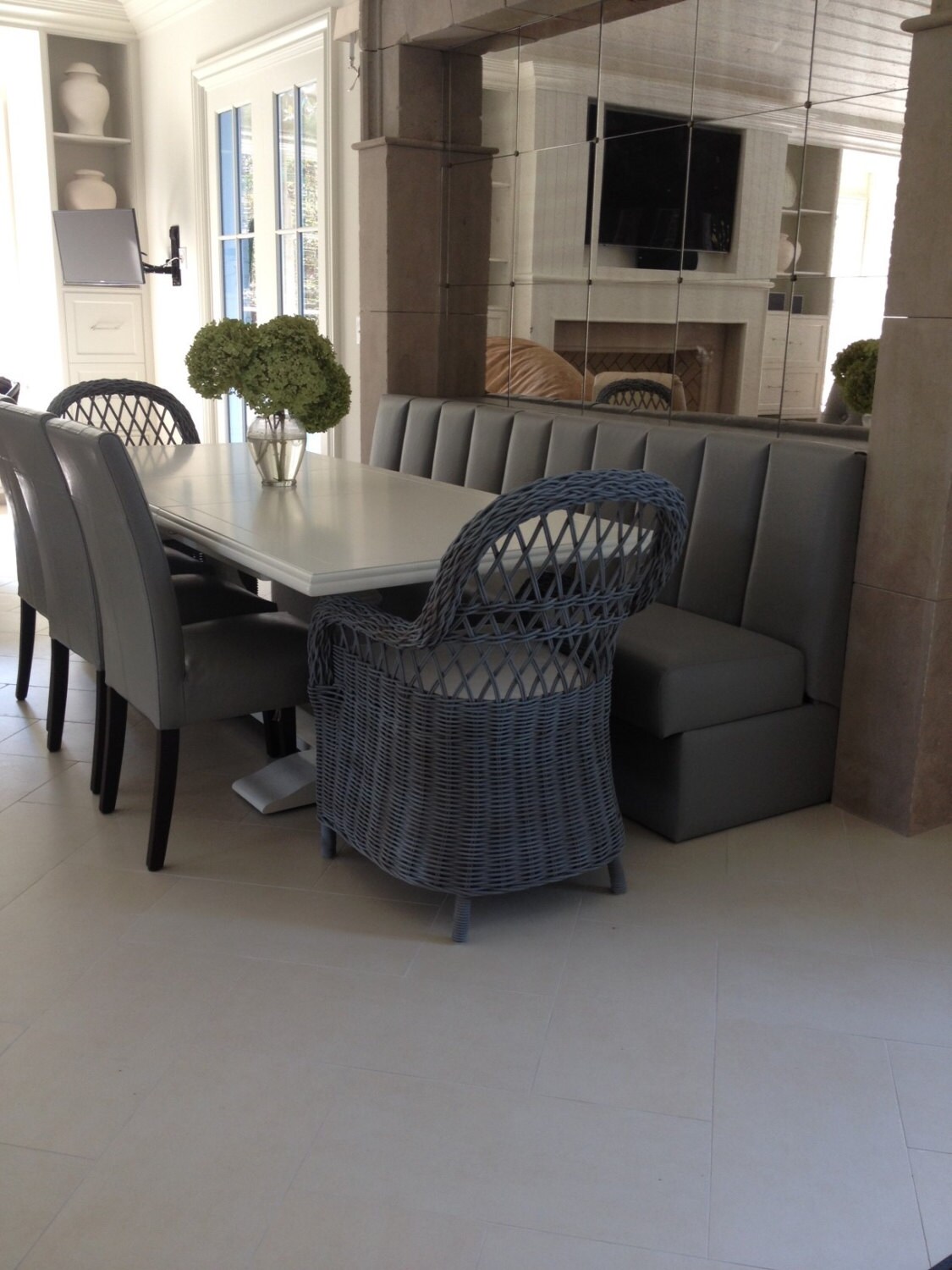 Kitchen Banquette With Channel Back - Etsy