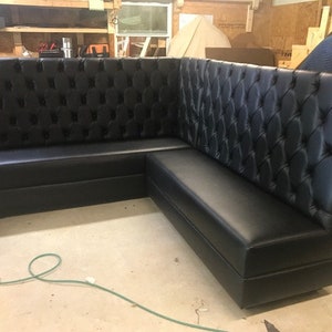 L-shape Bench Dining Bench L Shape Tufted Upholstered Bench Kitchen ...