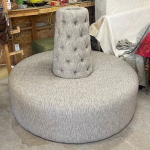 Circle Sofa Round Sofa Bench Banquette Tufted Circular Booth Lobby ...