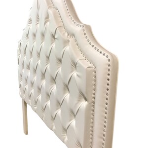 Full Size White Tufted Headboard Upholstered White Tufted Headboard ...
