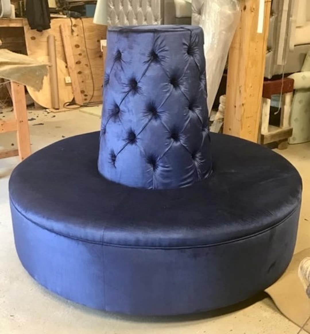 Round Sofa Circular Sofa Tufted Round Circle Sofa Banquette Lobby Booth ...