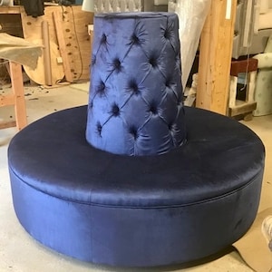Round Sofa Circular Sofa Tufted Round Circle Sofa Banquette Lobby Booth ...