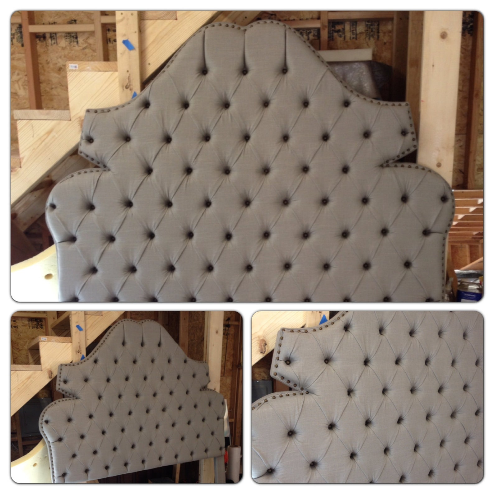 Selena Tufted Headboard With Rhinestones or Nailheads - Etsy