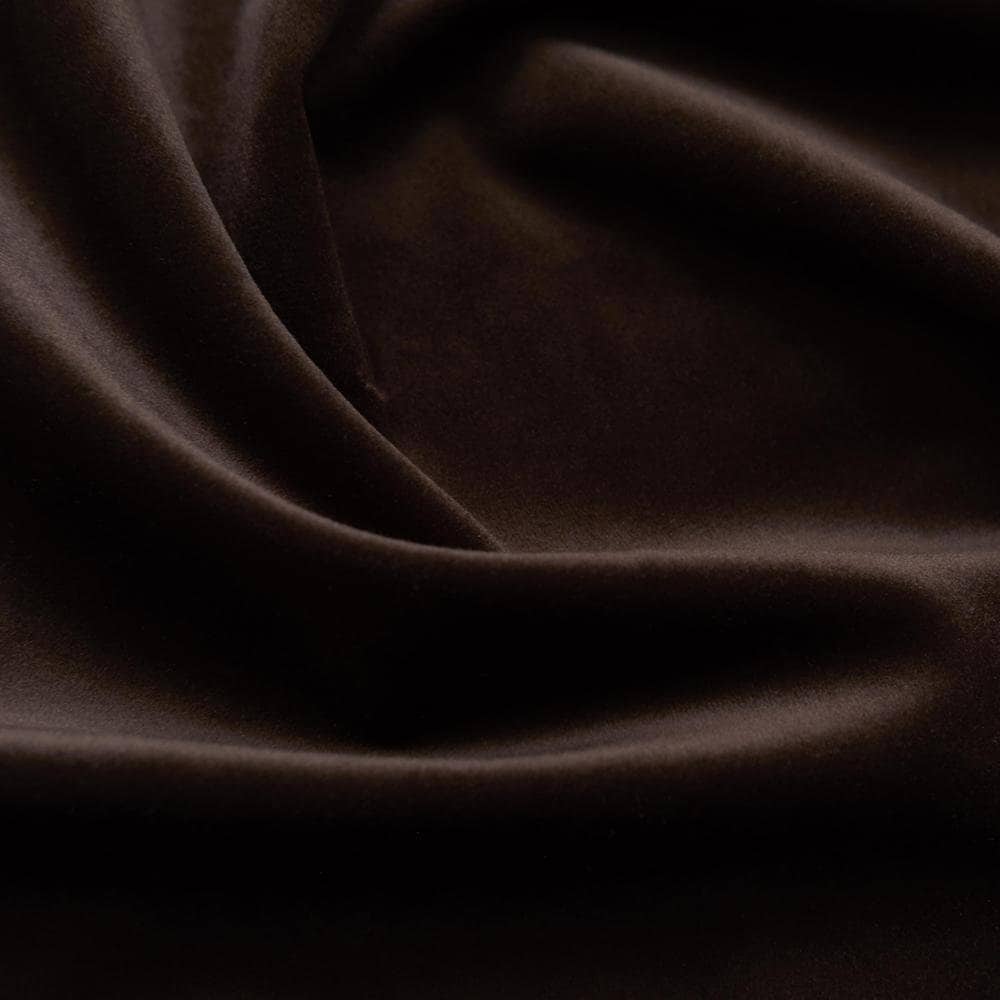 Dark Brown Velvet Upholstery Fabric by the Yard - Rich Dark Brown ...