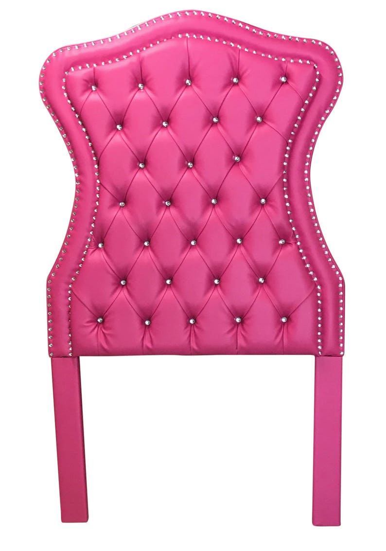 Pink Headboard Tufted Twin Size Upholstered Headboard Pink Bed - Etsy