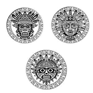 Aztec Svg Bundle, Aztec Clipart, Intricate Aztec Vector, Ancient Tribal ...