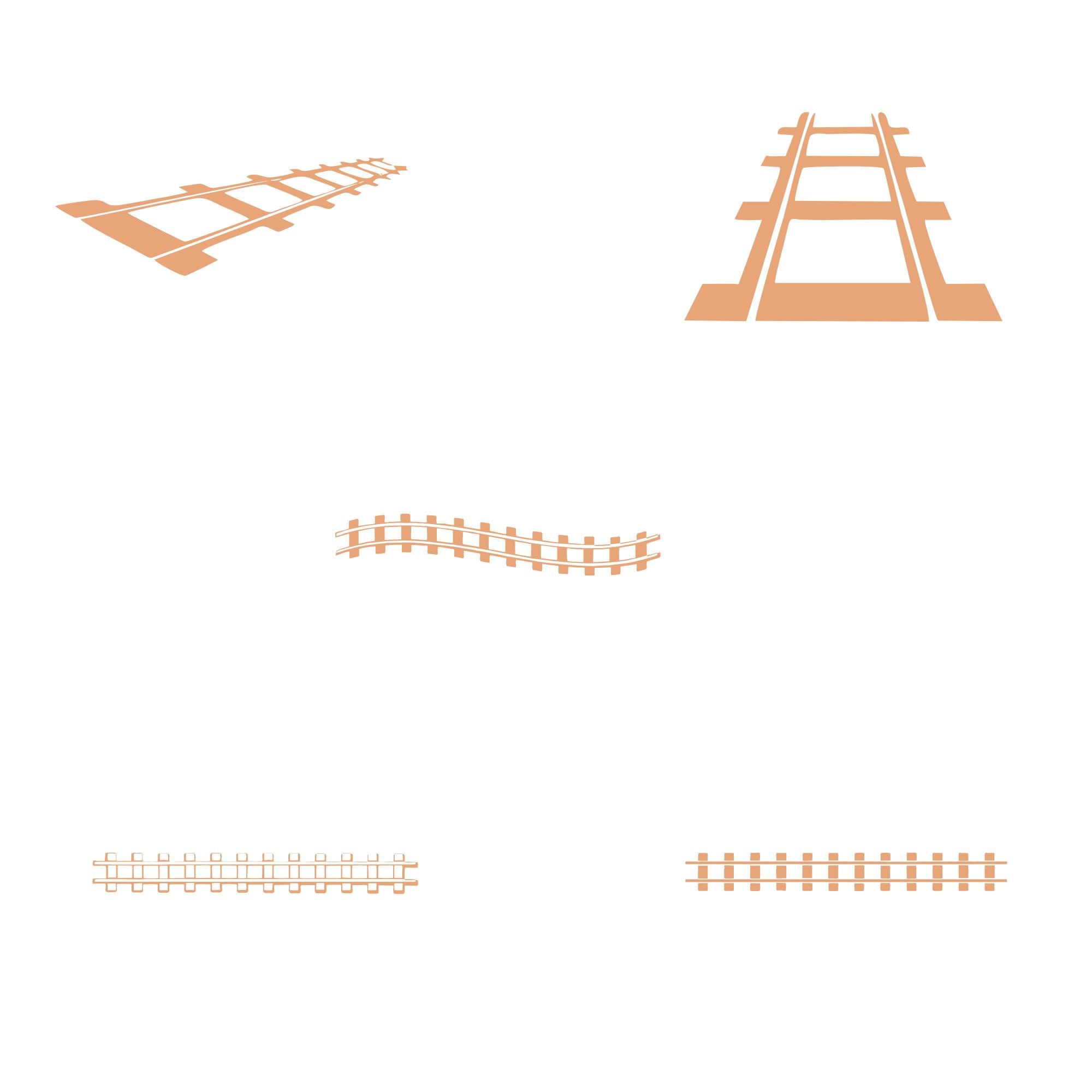 Train Track Svg Bundle, Train Track Clipart for Cricut, Train Track Cut ...