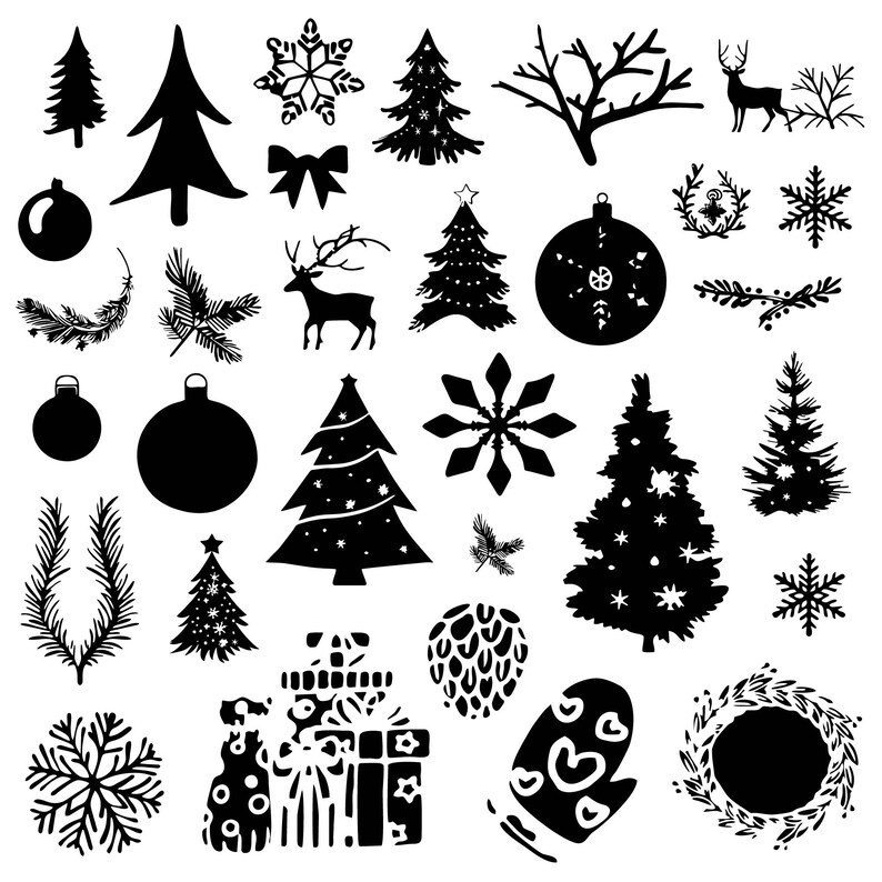 Christmas Svg Bundle, Christmas Clipart for Cricut, Christmas ...