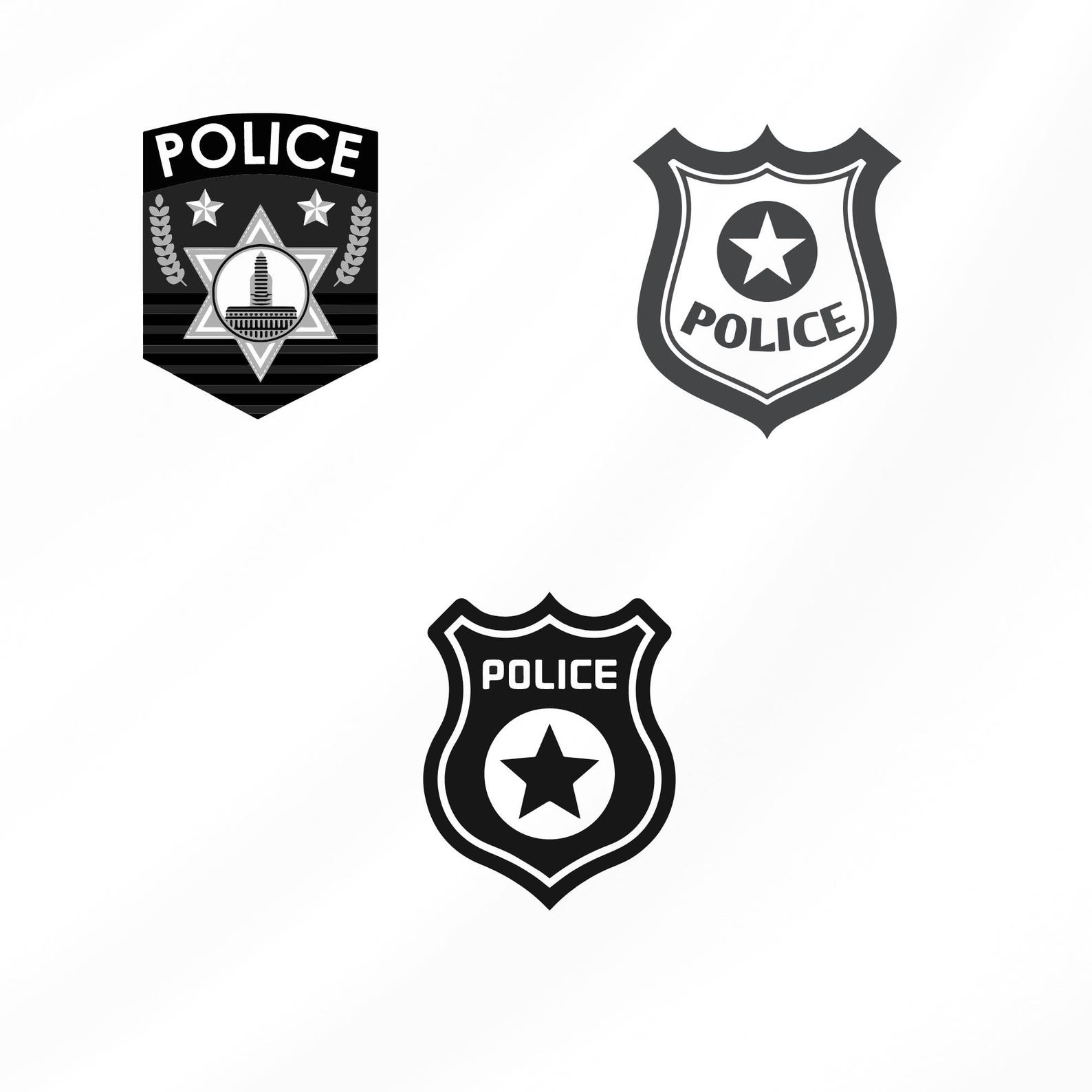 Police Badge Svg Bundle, Police Badge Clipart for Cricut, Badge ...