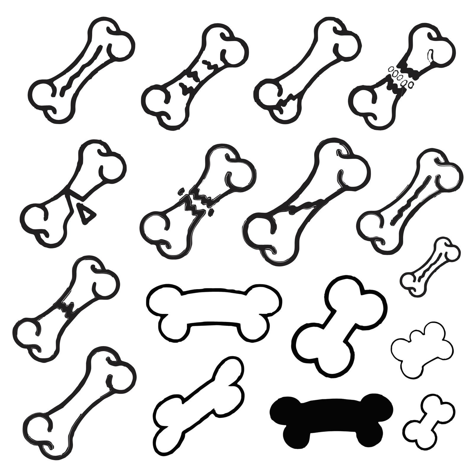 Dog Bone Svg Bundle, Dog Bone Clipart, Bone Vector, Dog Bone Decal, Dog ...