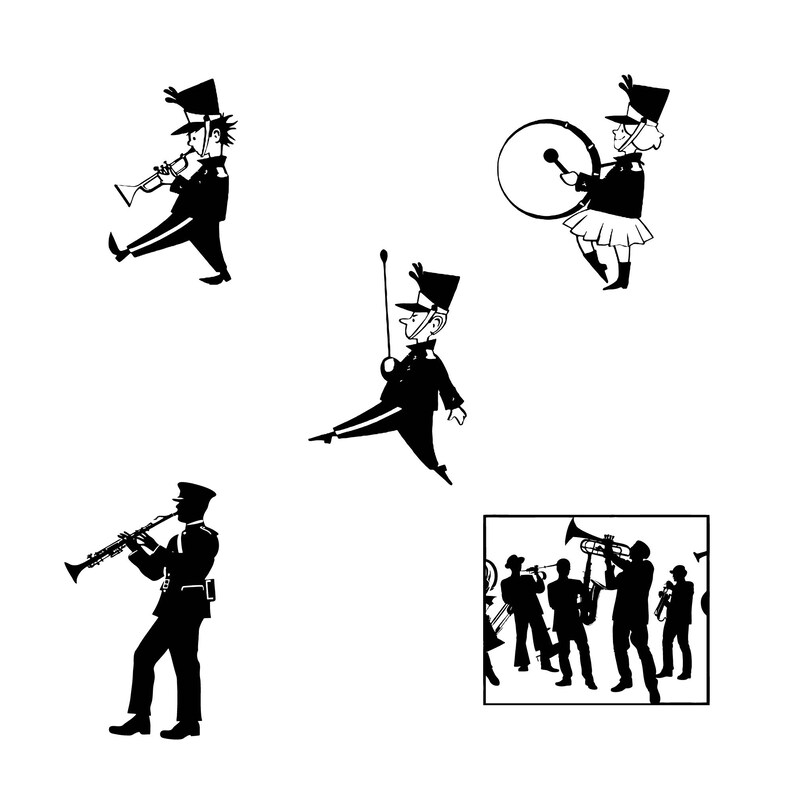 Marching Band Svg Bundle, Marching Band Clipart for Cricut, Band Vector ...