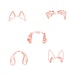 Dog Breed Ears Svg Bundle, Dog Ear Outline Clipart for Cricut, Dog Ear ...