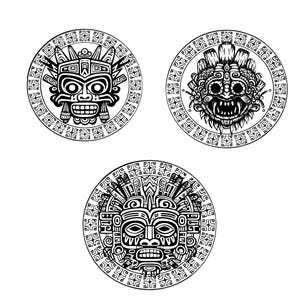 Aztec Svg Bundle, Aztec Clipart, Intricate Aztec Vector, Ancient Tribal ...