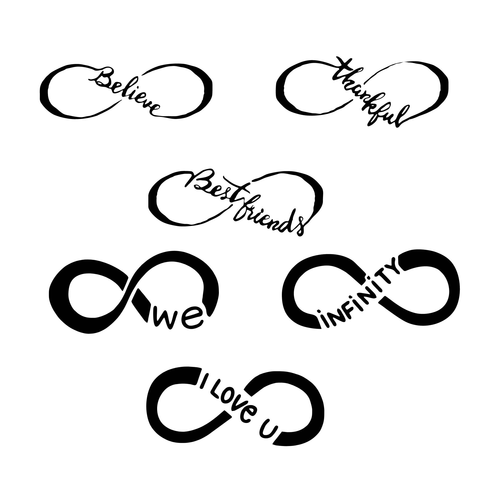 Infinity Svg Bundle, Infinity Sign Clipart for Cricut, Infinity Love ...