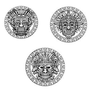 Aztec Svg Bundle, Aztec Clipart, Intricate Aztec Vector, Ancient Tribal ...