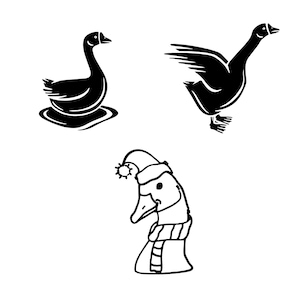 Goose Svg Bundle, Globe Clipart, Goose Head Vector, Goose Face Decal ...