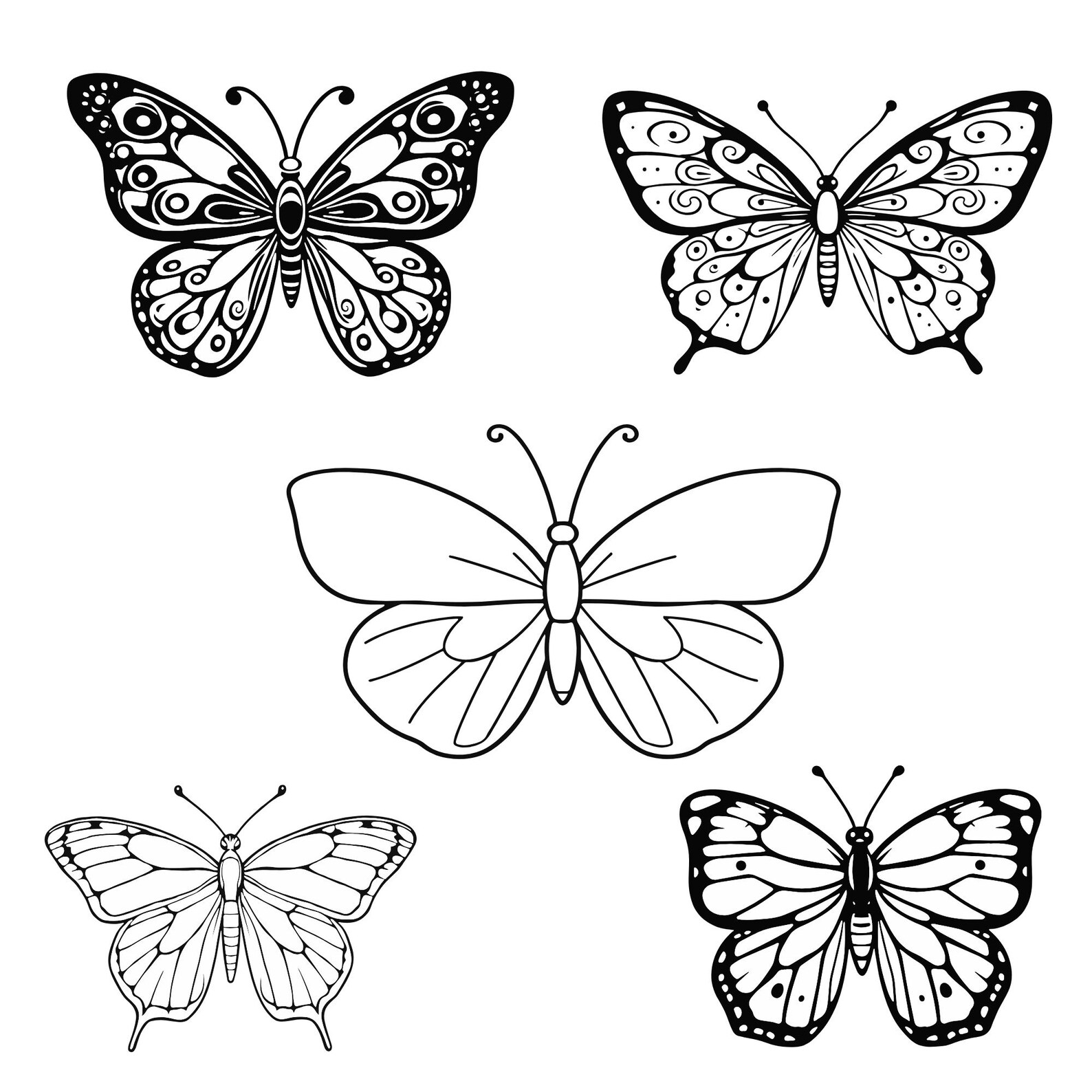 Butterfly Svg Bundle, Layered Butterflies, Svg Files for Cricut ...