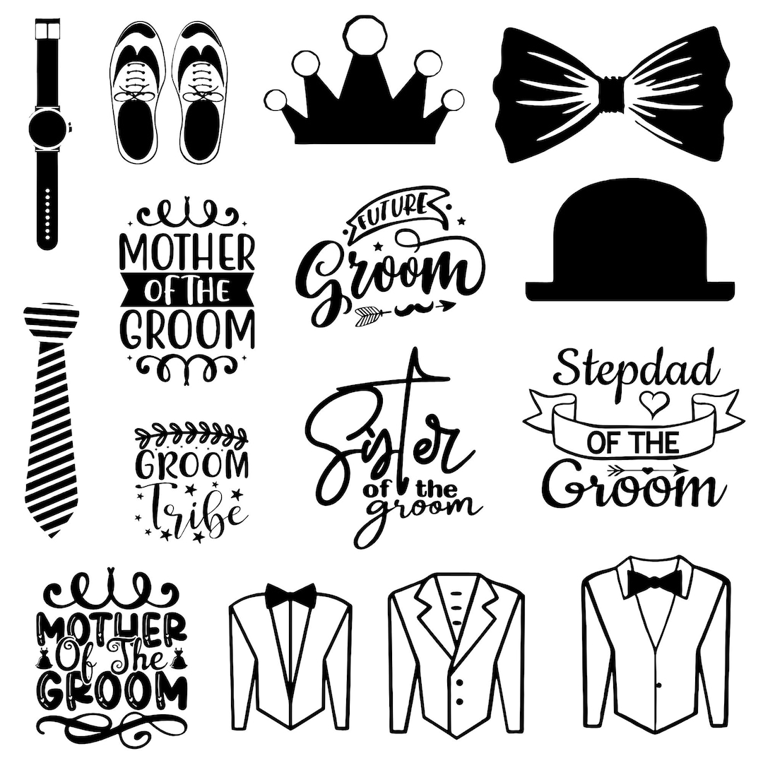 Groomsman Svg Bundle, Groom Squad Clipart, Groom Party Vector, Best Man ...
