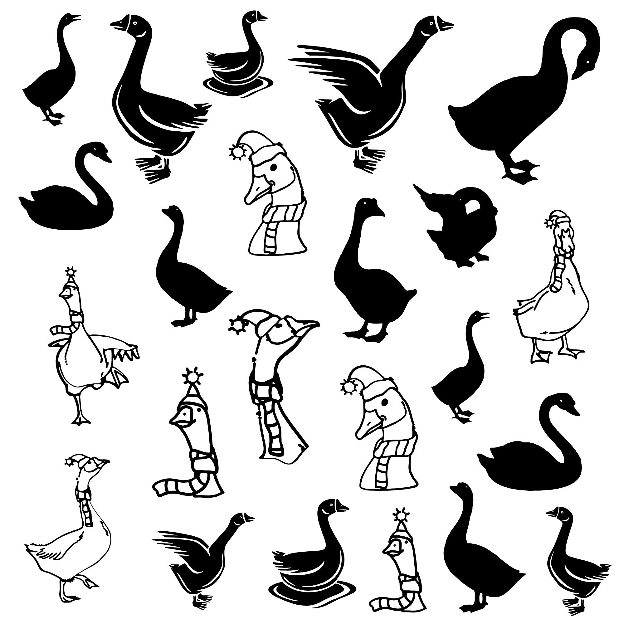 Goose Svg Bundle, Globe Clipart, Goose Head Vector, Goose Face Decal ...