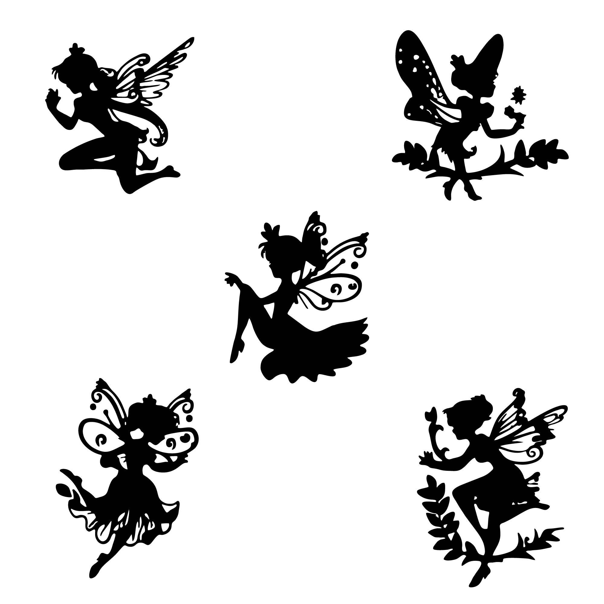Fairy Svg Bundle, Fairy Clipart for Cricut, Cute Fairy Silhouette ...