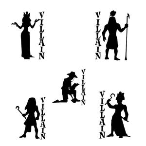 Villains Svg Bundle, Villains Clipart for Cricut, Villains Silhouette ...