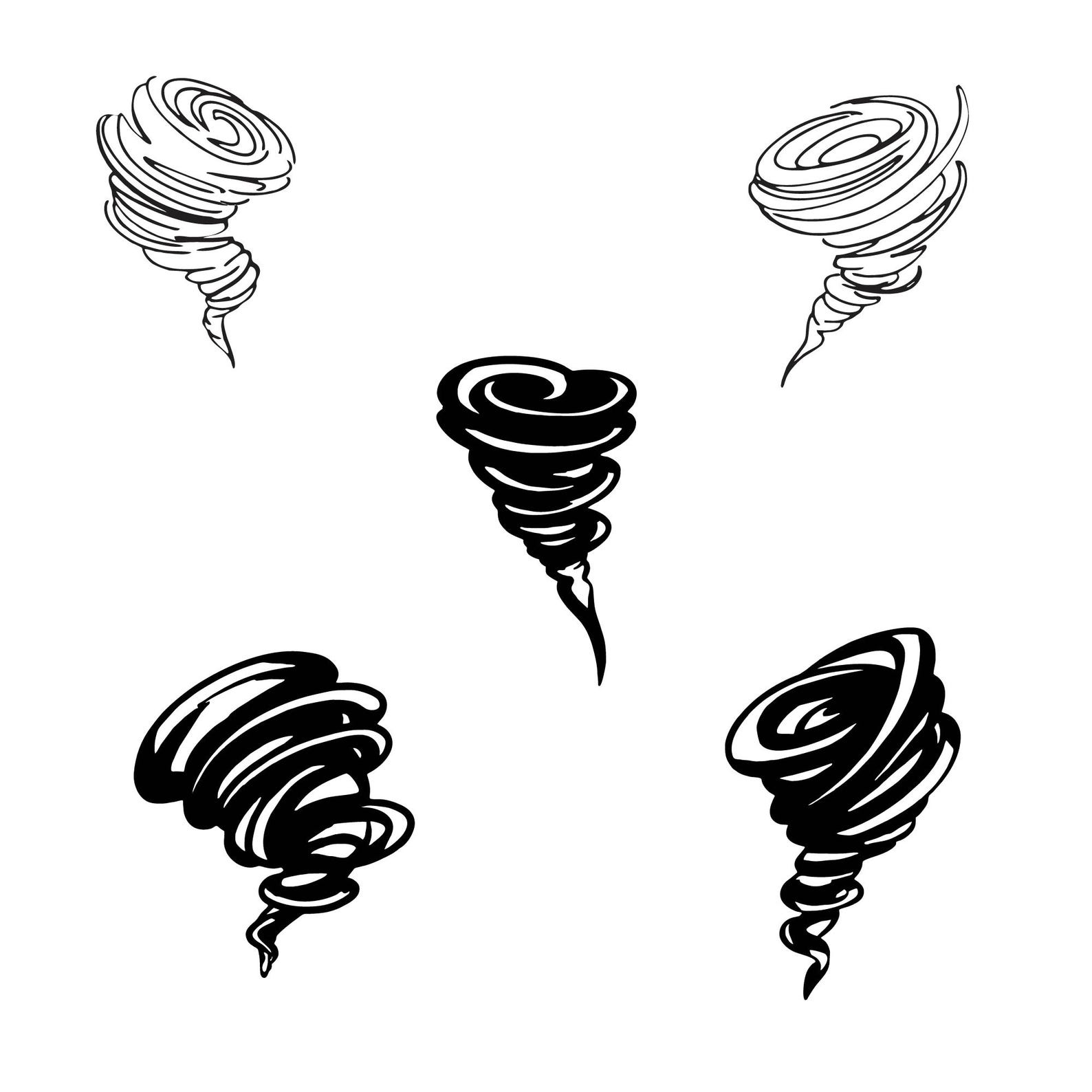 Tornado Svg Bundle, Tornado Clipart for Cricut, Strom Silhouette ...